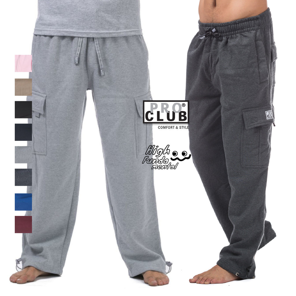 PRO CLUB Heavyweight Fleece Cargo Sweatpants – Highfundamental